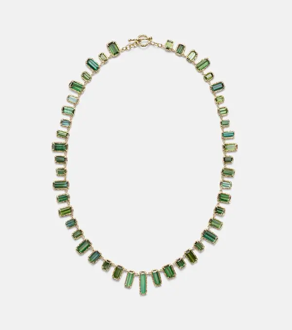 OCTAVIA ELIZABETH 18kt Yellow Gold Tourmaline Necklace - Multicoloured