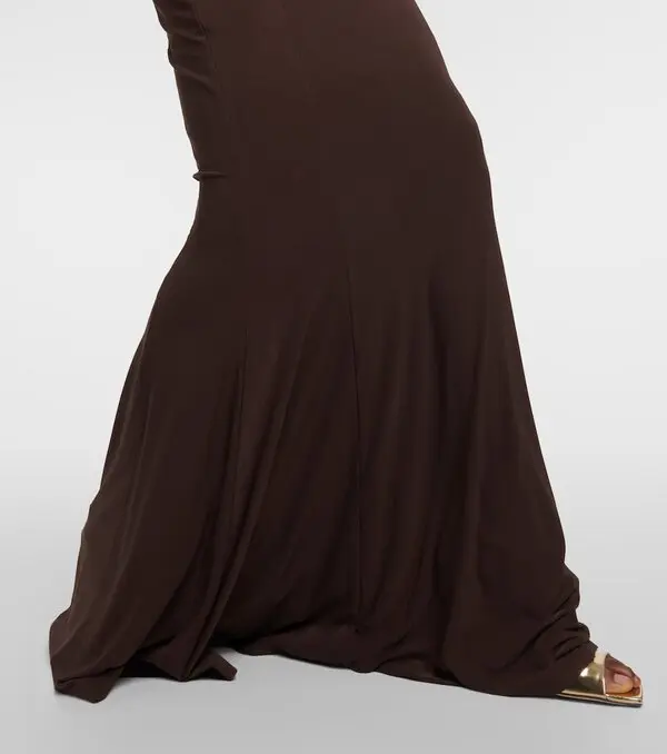 Norma Kamali Turtleneck Jersey Gown
