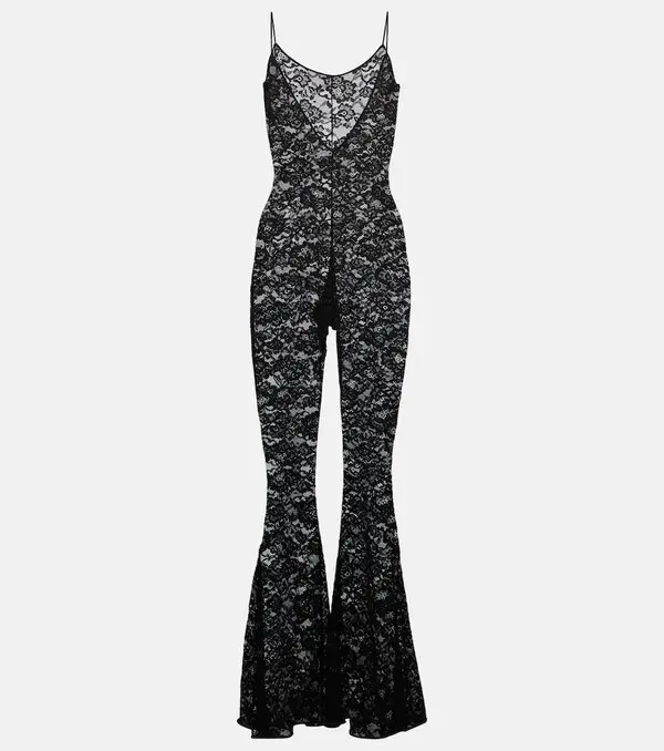 Oseree O-lover Floral Lace Jumpsuit
