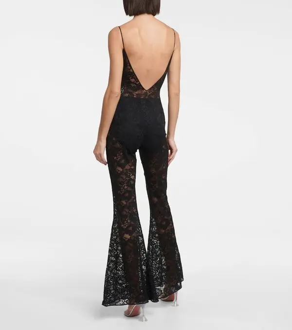 Oseree O-lover Floral Lace Jumpsuit
