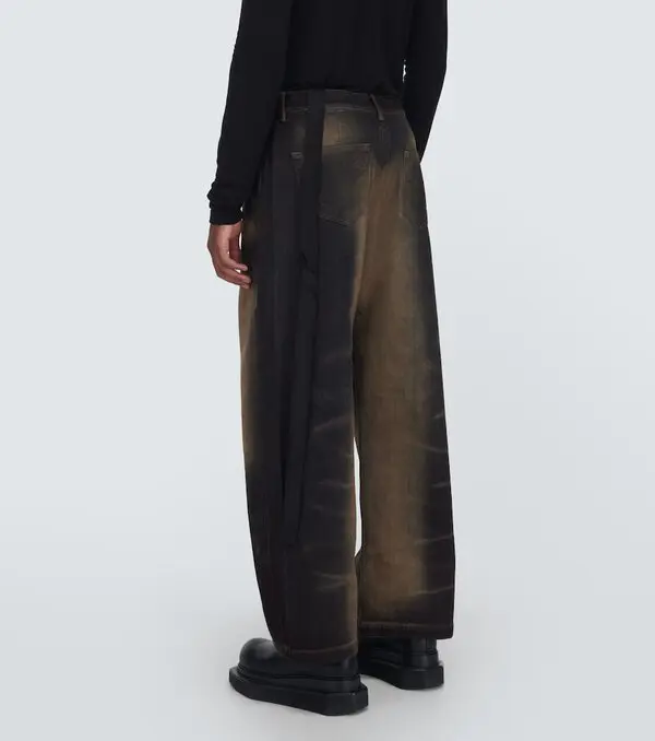 Rick Owens Geth Wide-leg Jeans - Brown