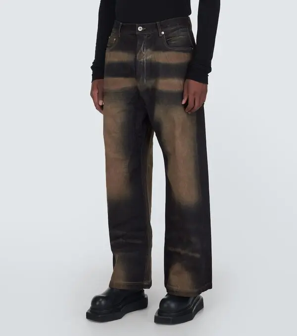 Rick Owens Geth Wide-leg Jeans - Brown