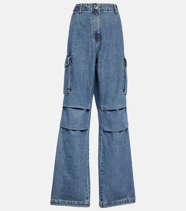 Coperni Wide-leg Cargo Pants - Blue