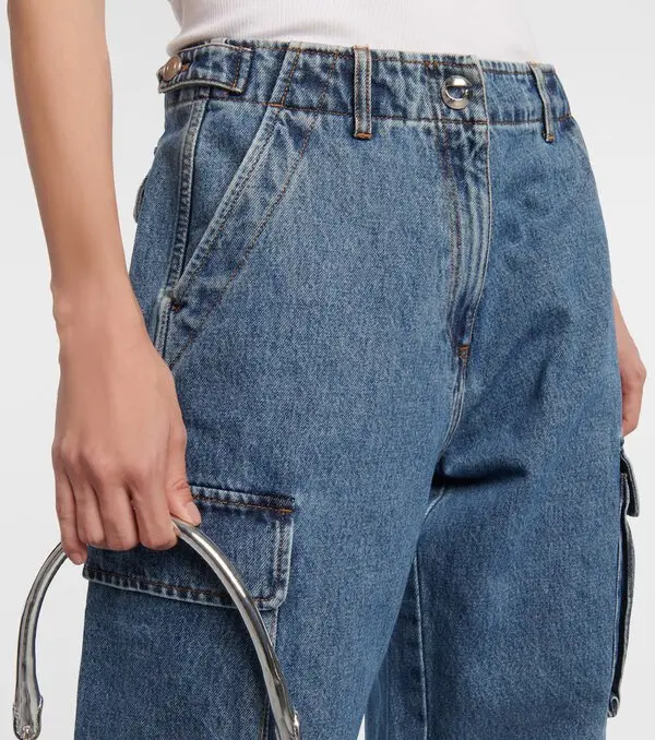 Coperni Wide-leg Cargo Pants - Blue