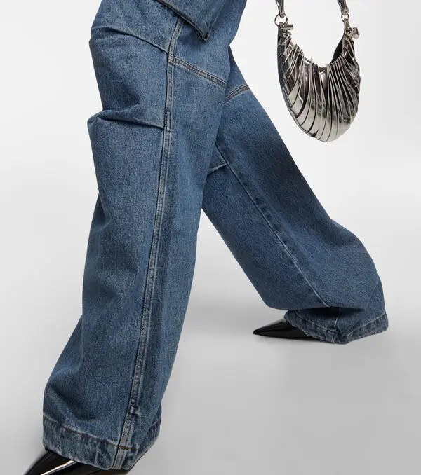 Coperni Wide-leg Cargo Pants - Blue