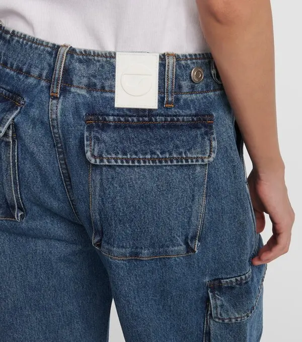 Coperni Wide-leg Cargo Pants - Blue