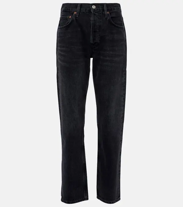 AGOLDE Parker Long Mid-rise Straight Jeans
