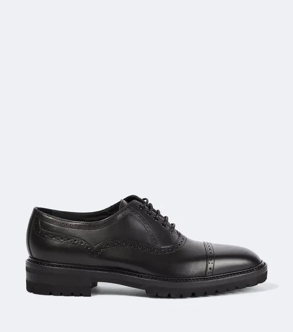 Manolo Blahnik Norton Leather Oxford Shoes