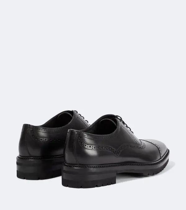 Manolo Blahnik Norton Leather Oxford Shoes