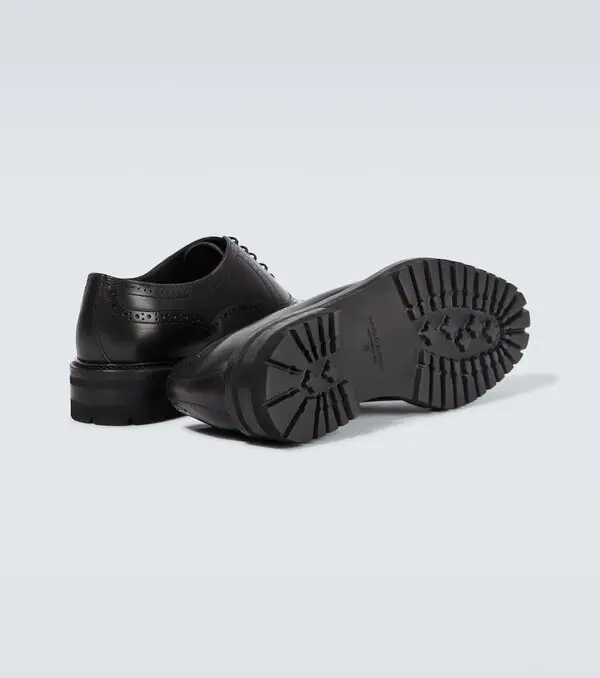 Manolo Blahnik Norton Leather Oxford Shoes