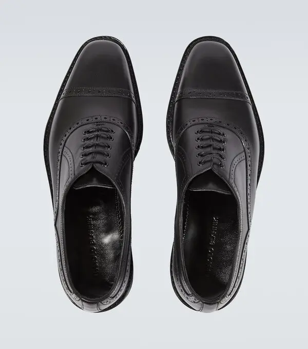 Manolo Blahnik Norton Leather Oxford Shoes