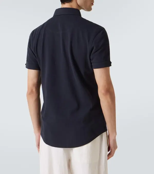 Orlebar Brown Sebastian Cotton Piqué Polo Shirt - Blue