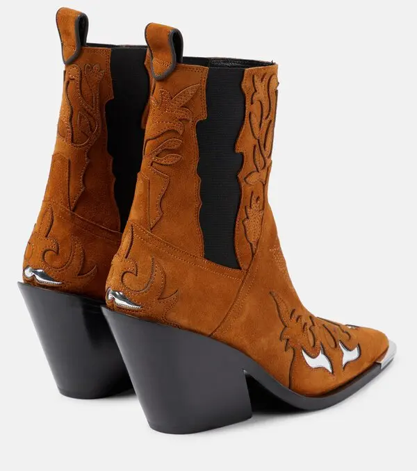 Rabanne Suede Ankle Boots