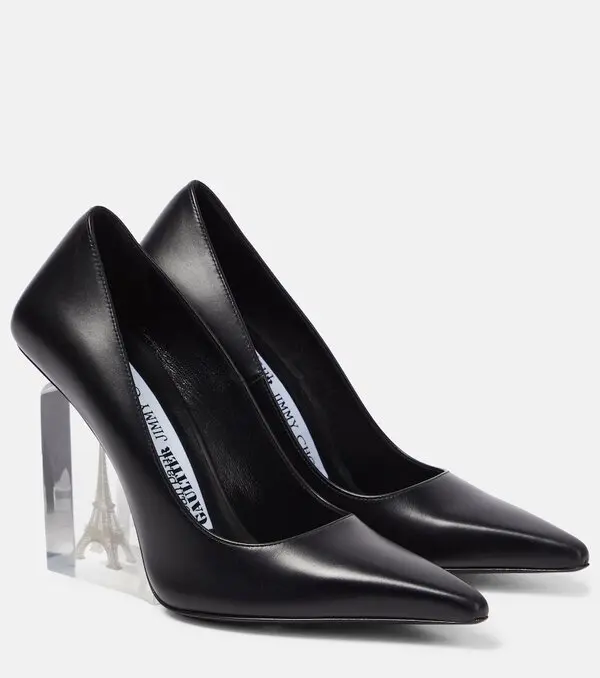 JIMMY CHOO X Jean Paul Gaultier Leather Wedge Pumps