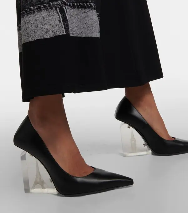 JIMMY CHOO X Jean Paul Gaultier Leather Wedge Pumps