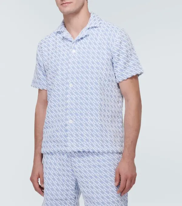 Orlebar Brown Howell Cotton Terry Bowling Shirt