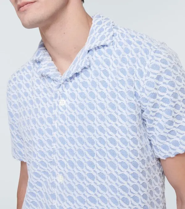 Orlebar Brown Howell Cotton Terry Bowling Shirt