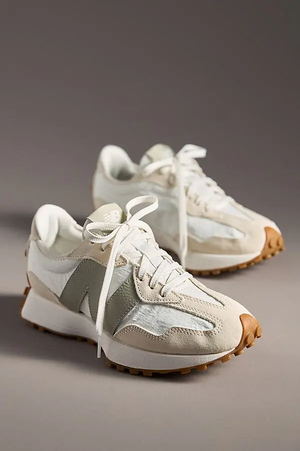 NEW BALANCE 327 Sneakers - Linen/sea Salt/olivine