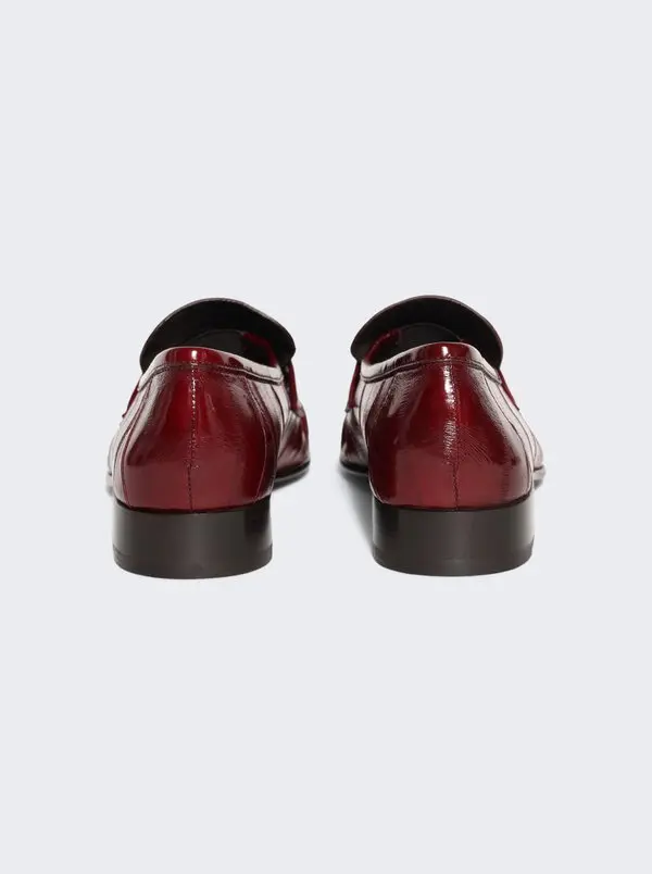 THE ROW Nappa Leather Loafers - Red
