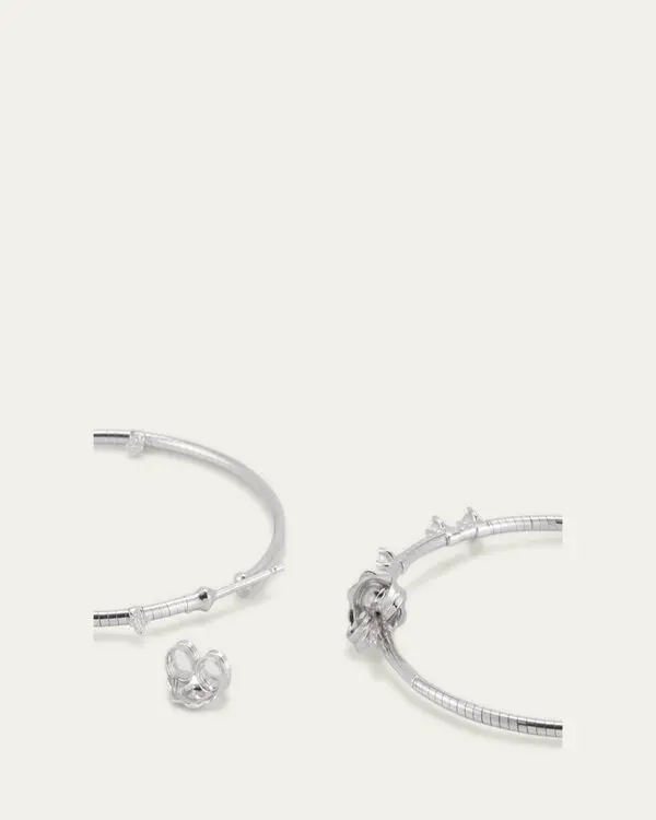 MATTIA CIELO 18k Diamond Hoop Earrings