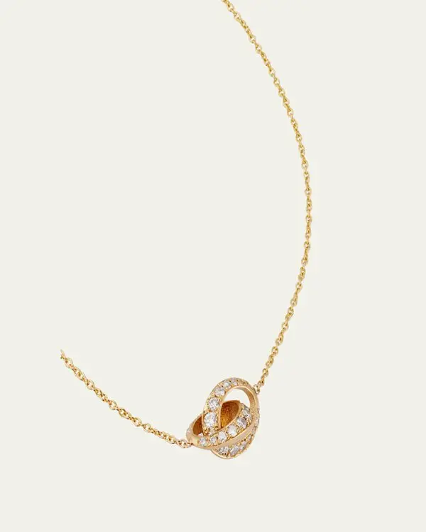 Lizzie Mandler 18k Micro Crescent Link Bracelet With Diamond Pave