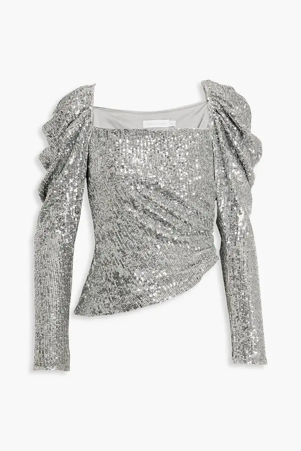 Simkhai Allura Sequined Jersey Top