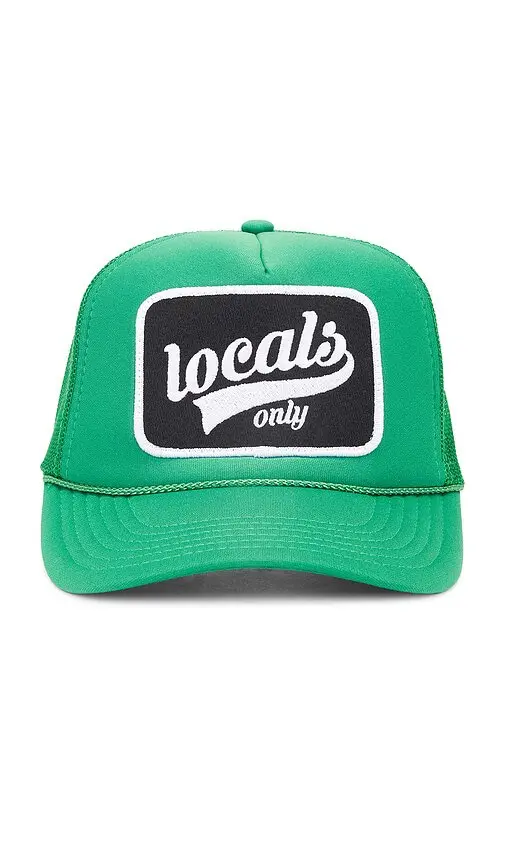 FRIDAY FEELIN Locals Only Trucker Cap - Green