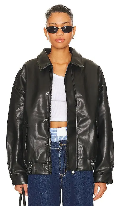 Lioness Kenny Bomber Jacket - Jet Black