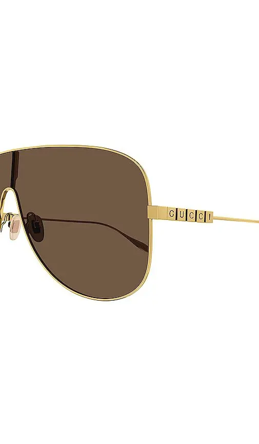 Gucci Lettering Mask Sunglasses