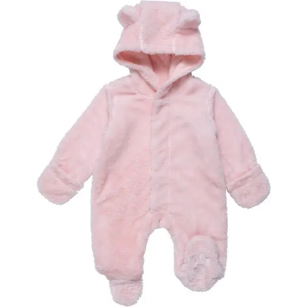 MAGNETIC ME Cloud Minky Fleece Hooded Footie - Pink