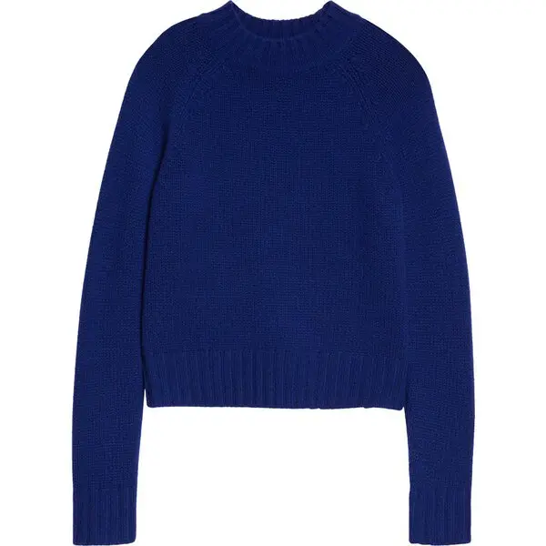 Vince Shrunken Mock Neck Cashmere Sweater - Caspian