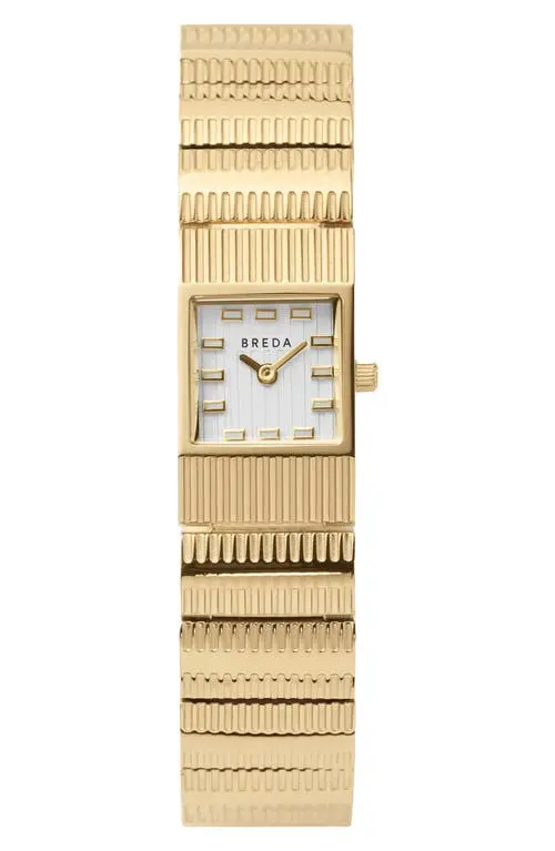 BREDA Groove Square Bracelet Watch - Gold