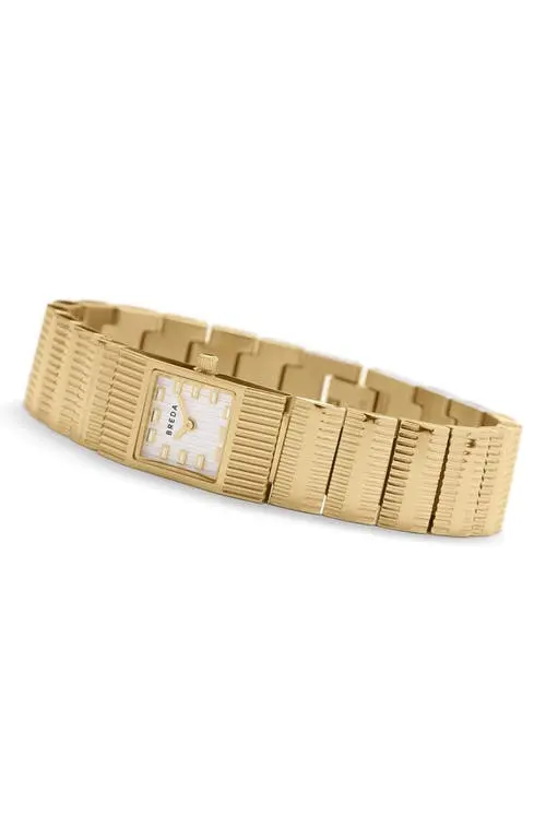 BREDA Groove Square Bracelet Watch - Gold