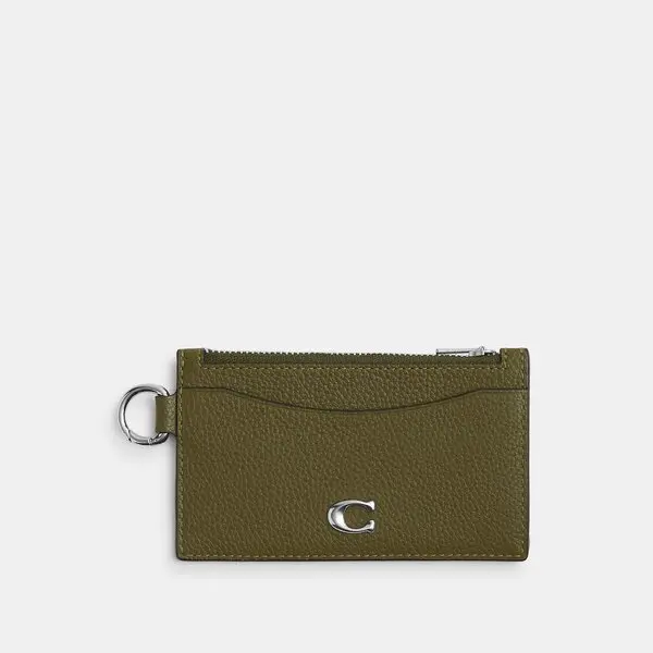 COACH Zip Card Case - Olive