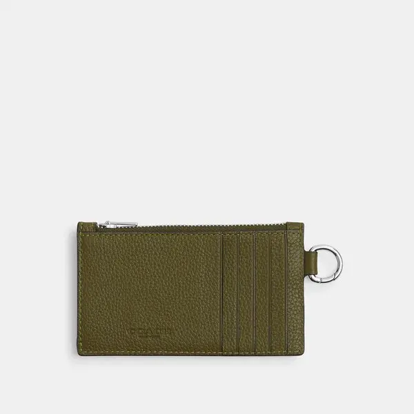COACH Zip Card Case - Olive