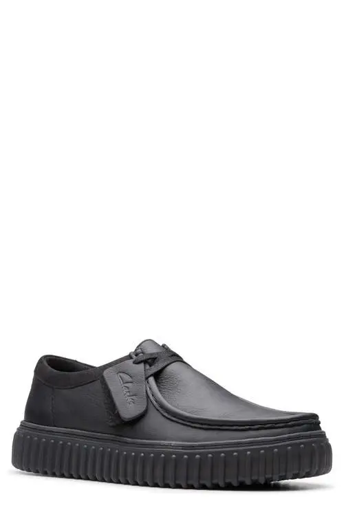 Clarks Torhill Lo Chukka Boot - Black Leat