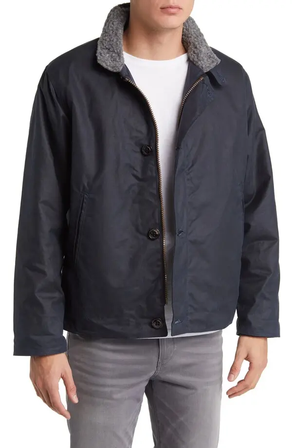 PEREGRINE Teddy Water Repellent Wool Blend Lined Jacket