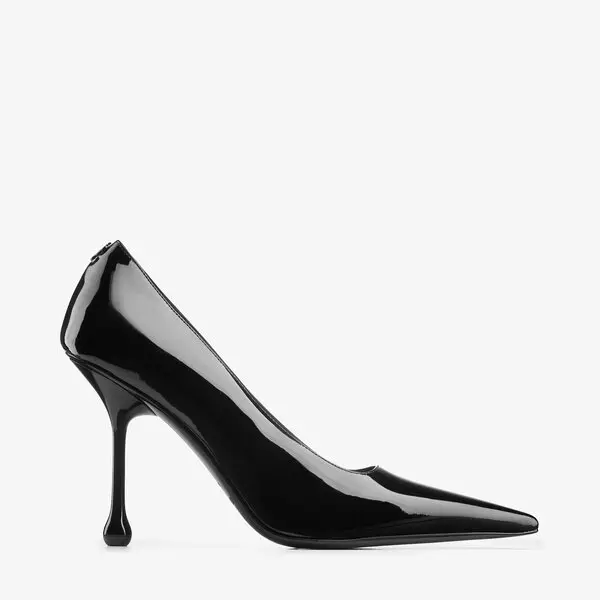 JIMMY CHOO Ixia 95 Patent Leather Pumps - Black