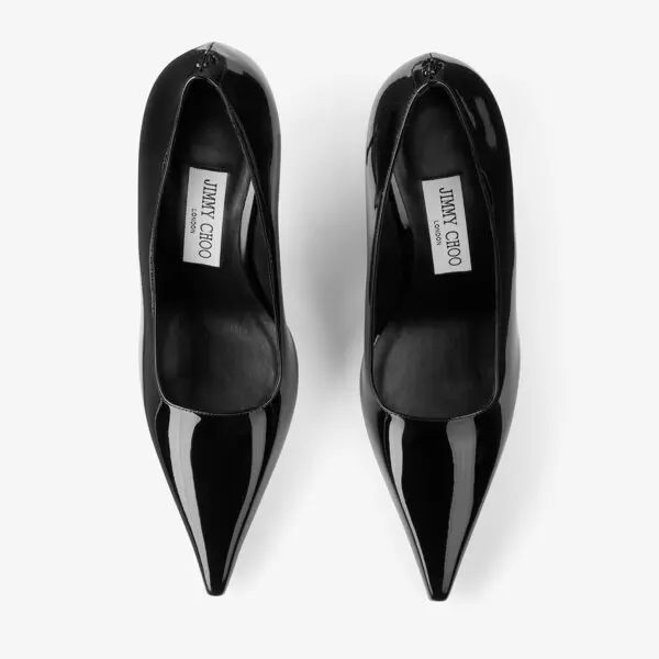 JIMMY CHOO Ixia 95 Patent Leather Pumps - Black