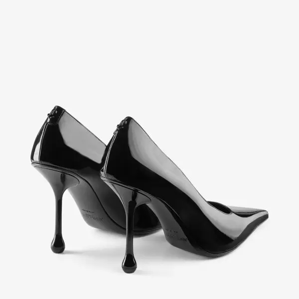 JIMMY CHOO Ixia 95 Patent Leather Pumps - Black