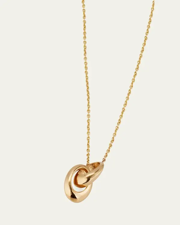Lizzie Mandler 18k Micro Crescent Links Necklace