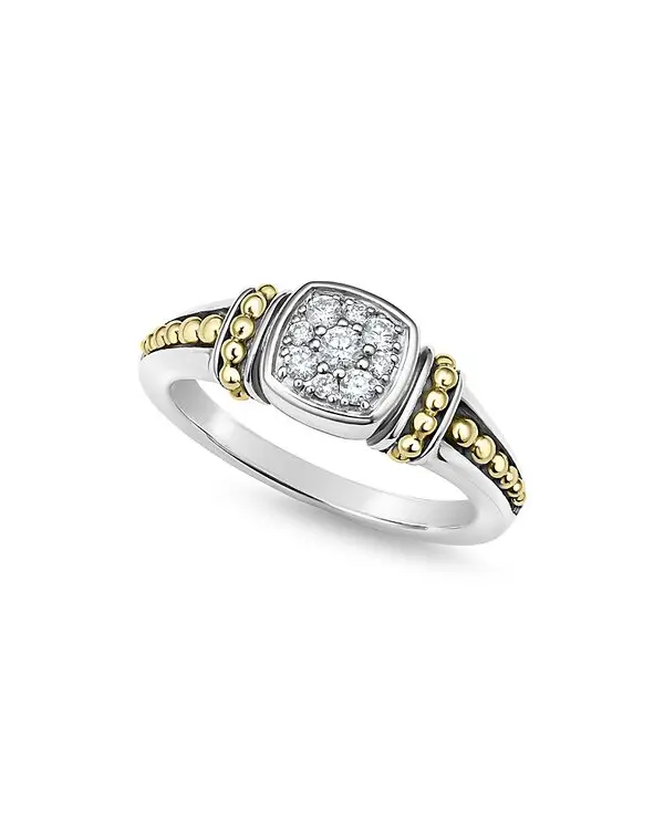 Lagos 18k Yellow Gold And Sterling Rittenhouse Diamond Ring - Silver/gold
