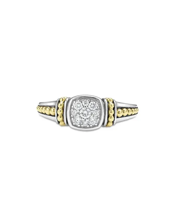 Lagos 18k Yellow Gold And Sterling Rittenhouse Diamond Ring - Silver/gold