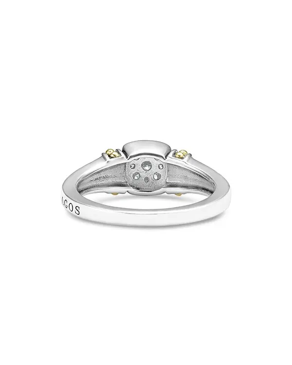 Lagos 18k Yellow Gold And Sterling Rittenhouse Diamond Ring - Silver/gold
