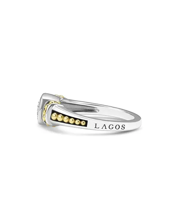 Lagos 18k Yellow Gold And Sterling Rittenhouse Diamond Ring - Silver/gold