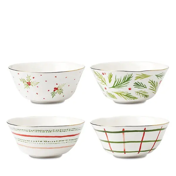 LENOX Bayberry All Purpose Bowls, Set Of 4 - Ivory