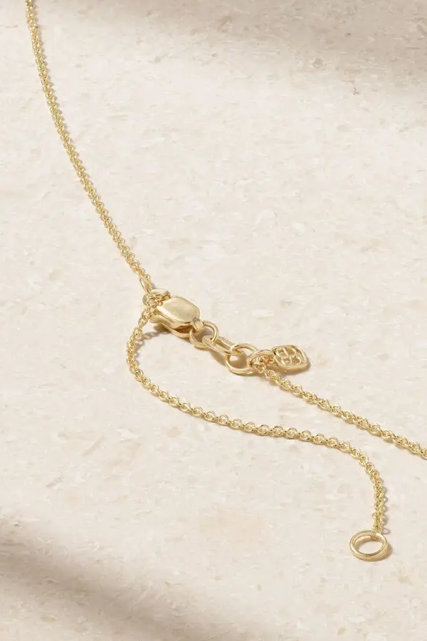 SYDNEY EVAN Heart Open Icon Charm Diamond Necklace