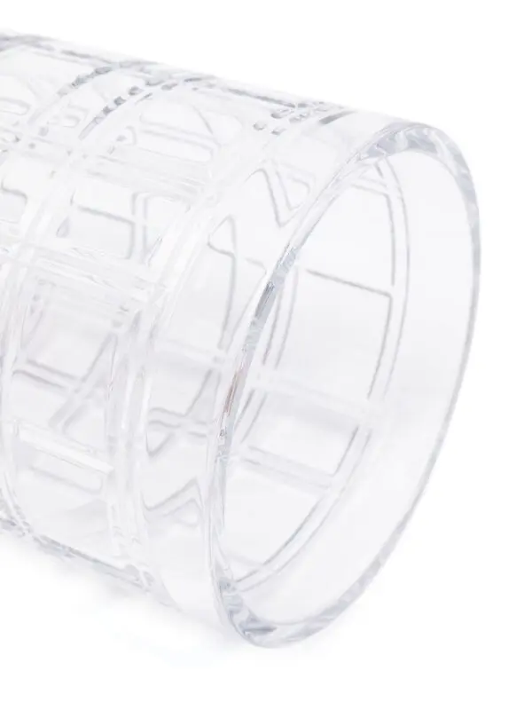 Ralph Lauren Medium Hudson Plaid Glass Vase