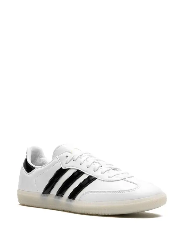 Adidas X Jason Dill Samba Patent-leather Sneakers - White