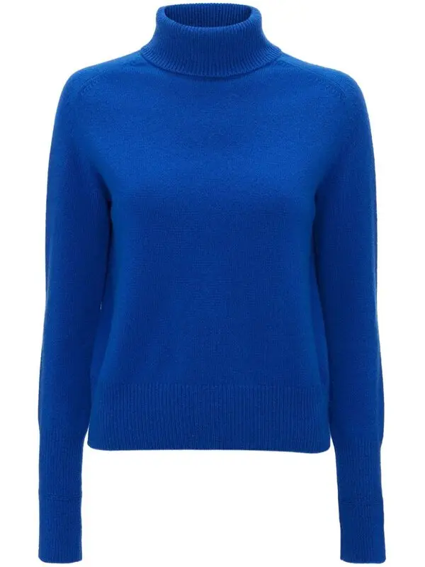 Victoria Beckham Full-neck Wool Jumper - Blue